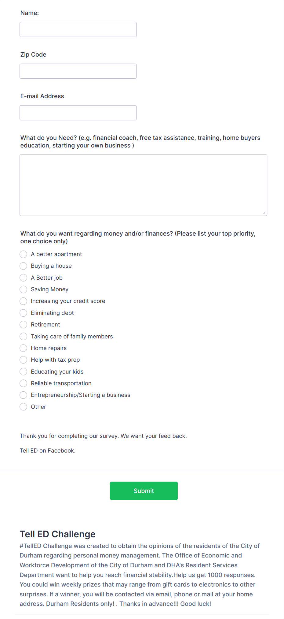 General Survey Form Template | Jotform