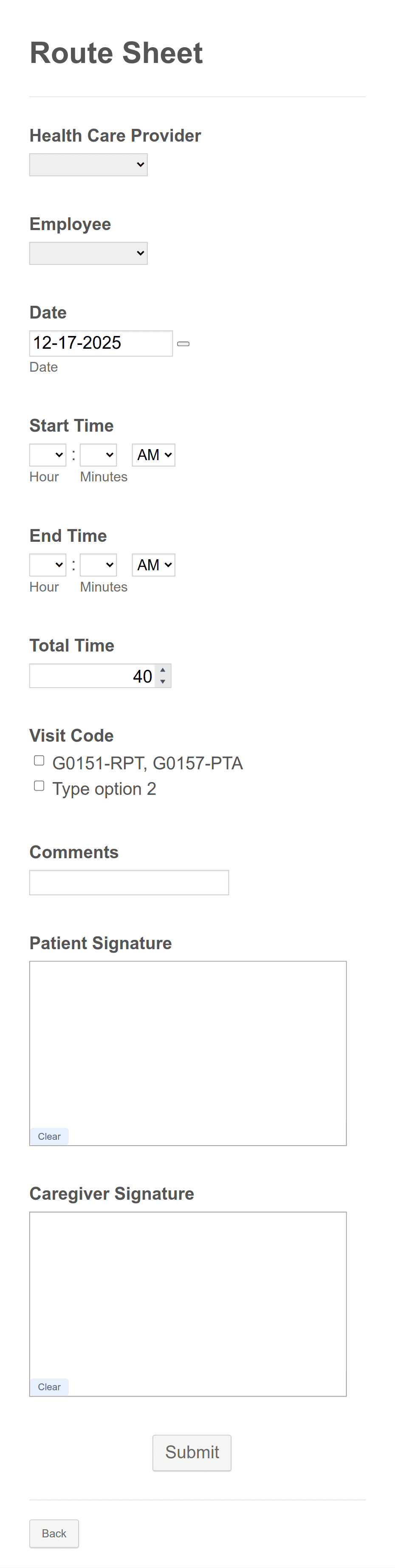 Home Healthcare Report Form Template | Jotform