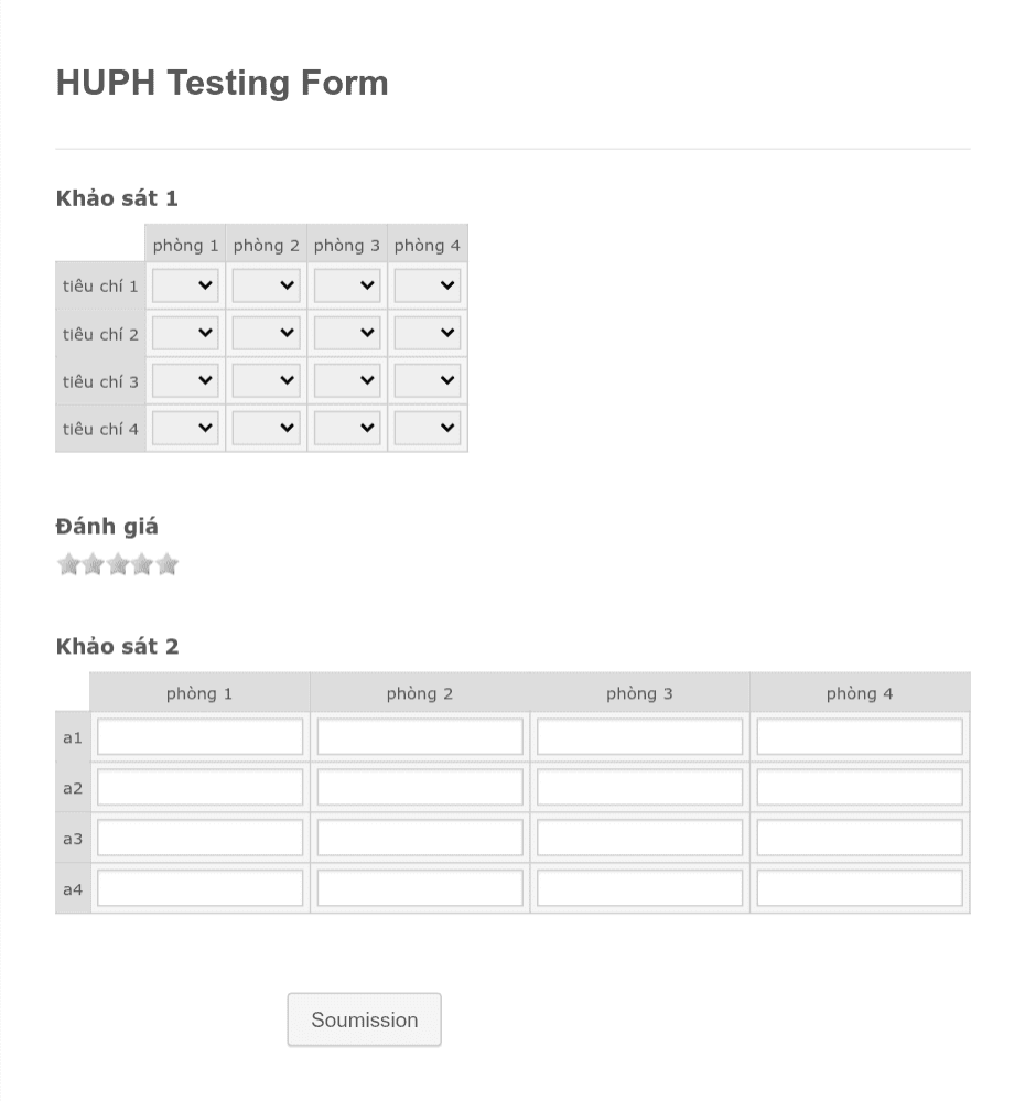 HUPH Testing Form Template | Jotform