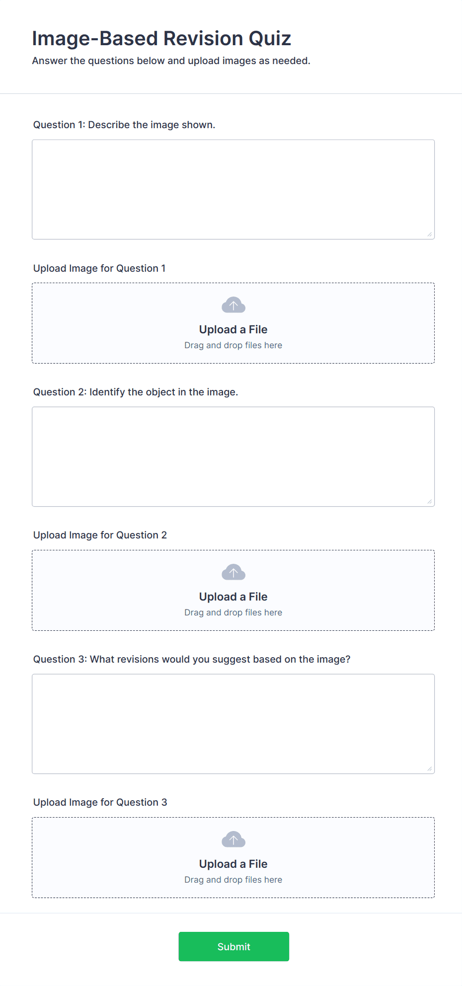 Image-Based Revision Quiz Form Template | Jotform