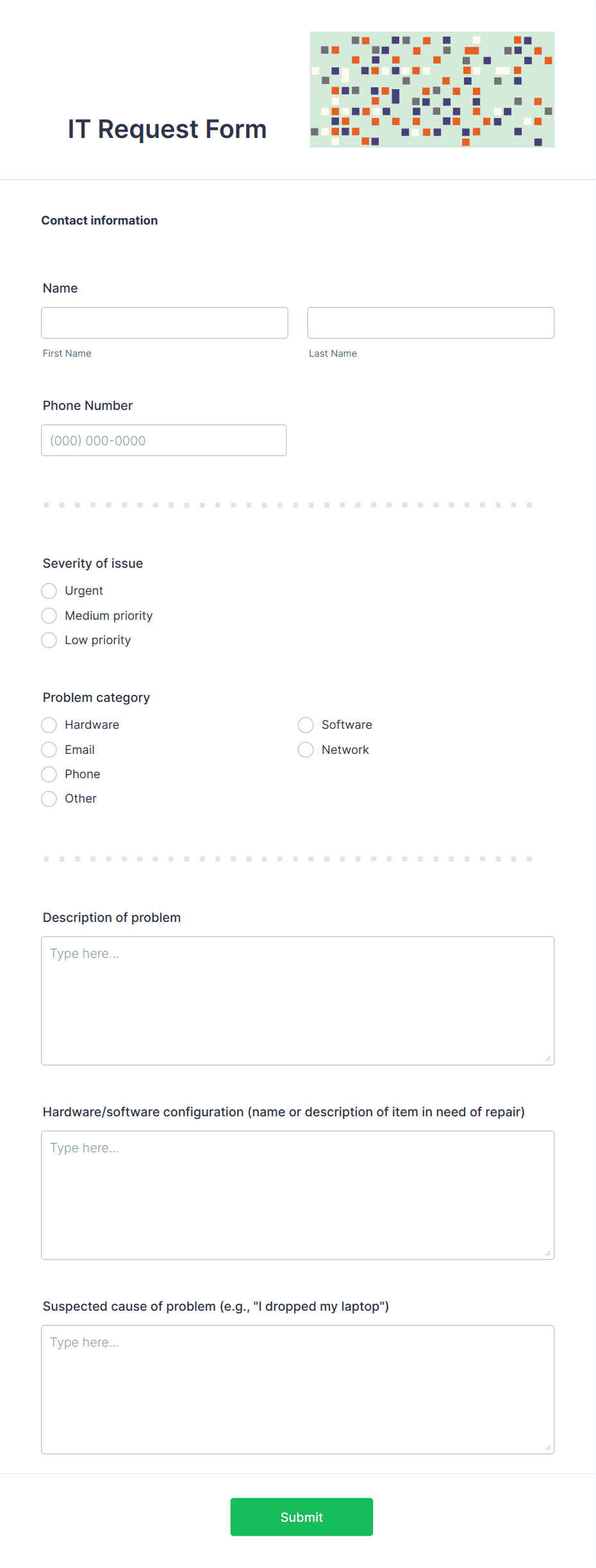 IT Request Form Template | Jotform