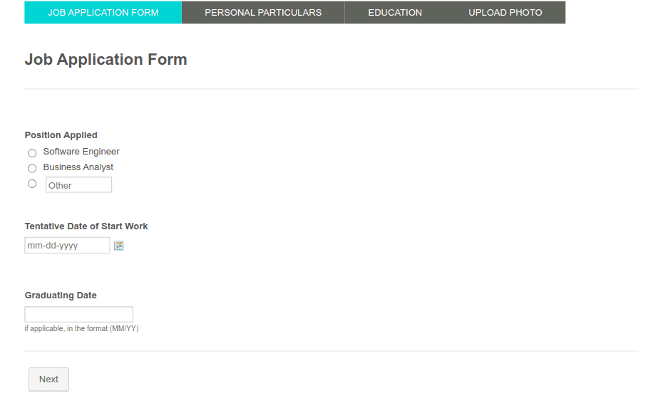 Job Application Form Template | Jotform