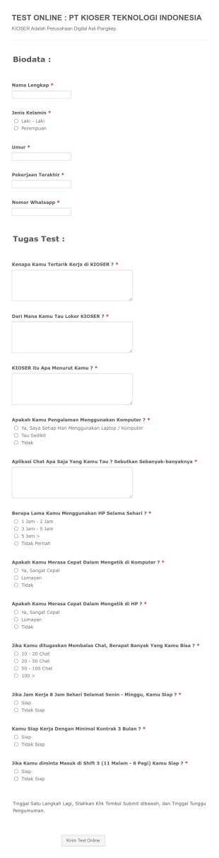 400+ Formulir Lamaran Pekerjaan | Jotform