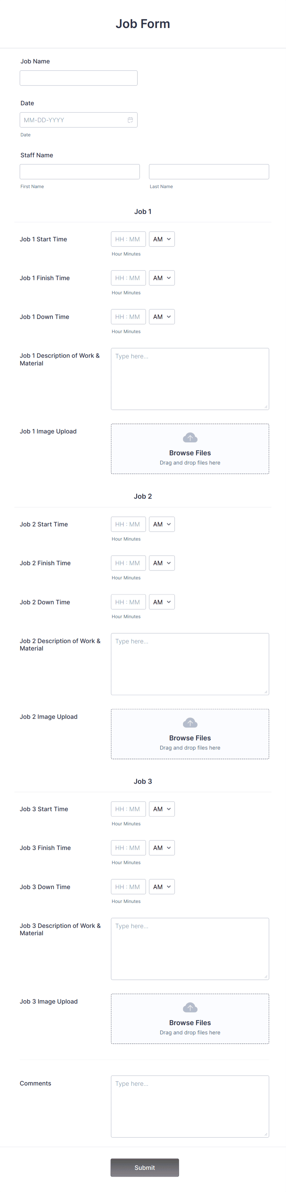 Job Form Template | Jotform