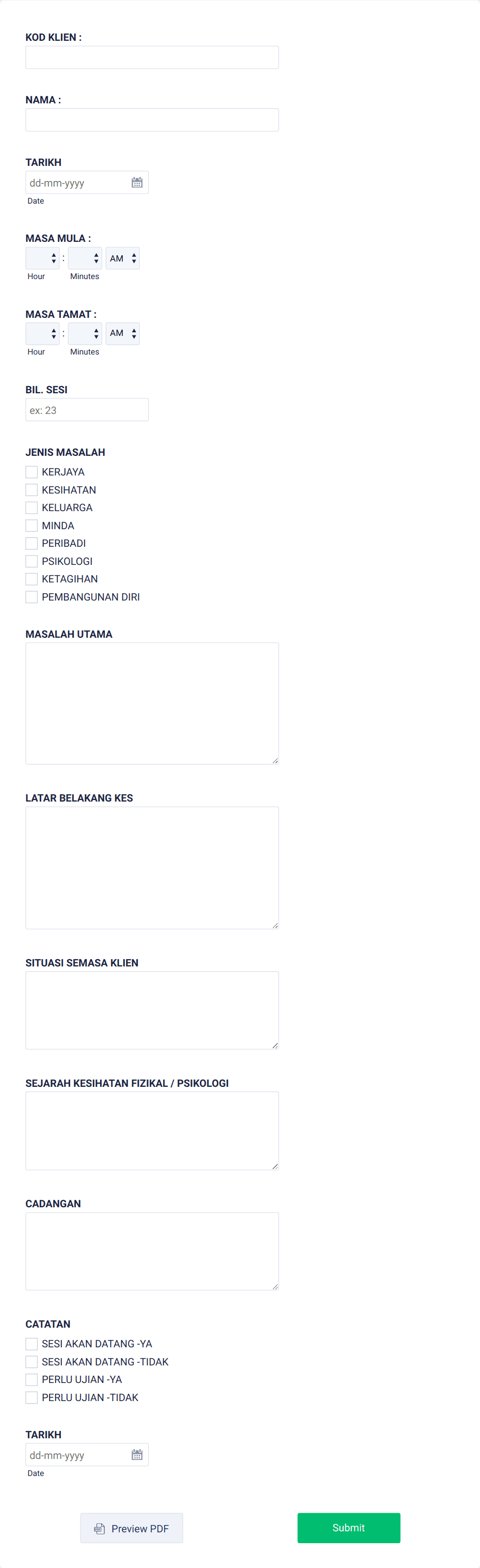 K003 Form Template | Jotform