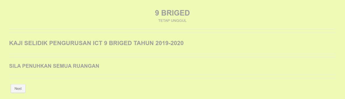 Kaji Selidik Pengurusan Ict 9 Briged Form Template | Jotform