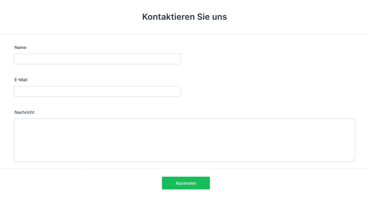 Kontaktieren Sie uns Formular Formularvorlage | Jotform