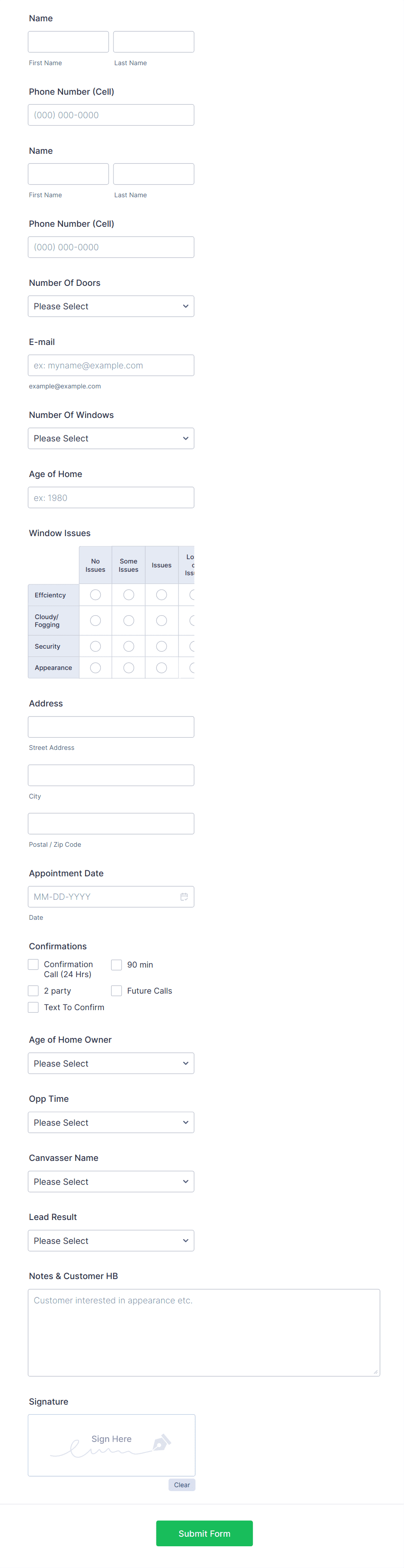 Lead Sheet Form Template | Jotform