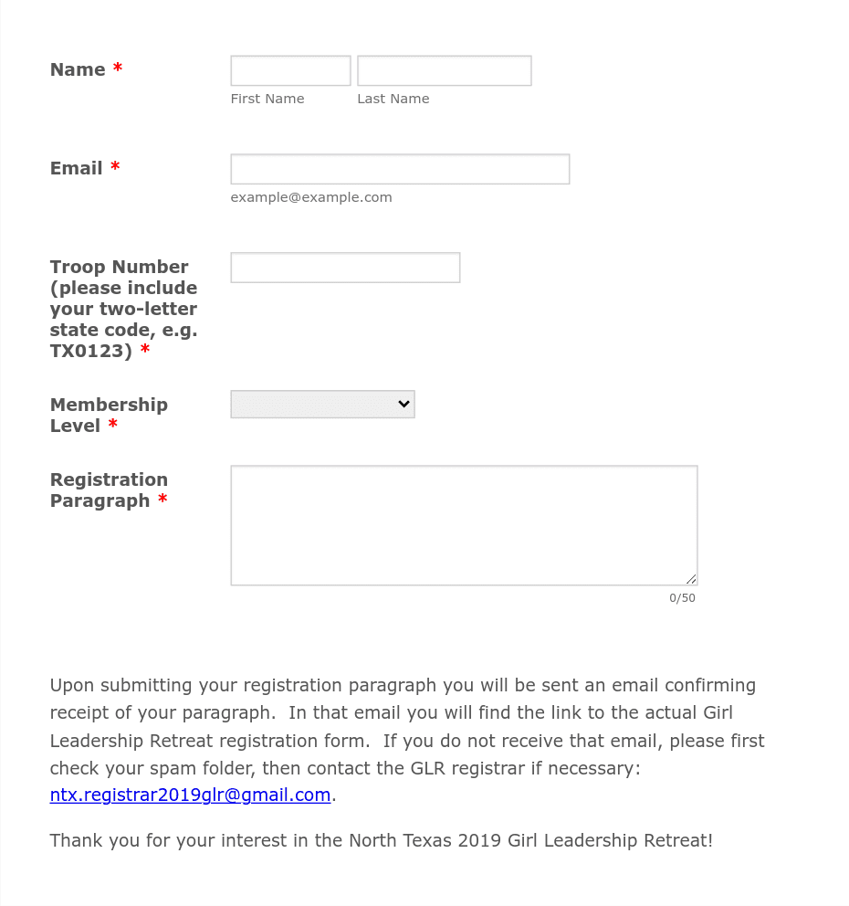 Leadership Summit Individual Registration Form Template | Jotform