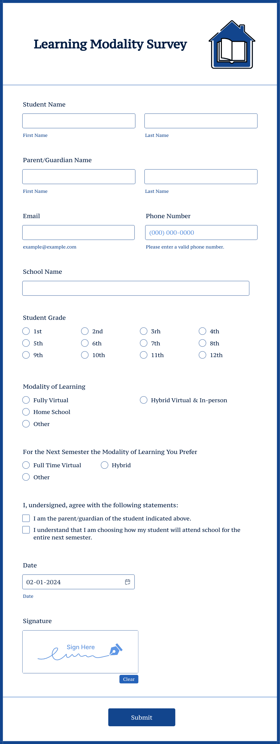 Learning Modality Survey Form Template | Jotform