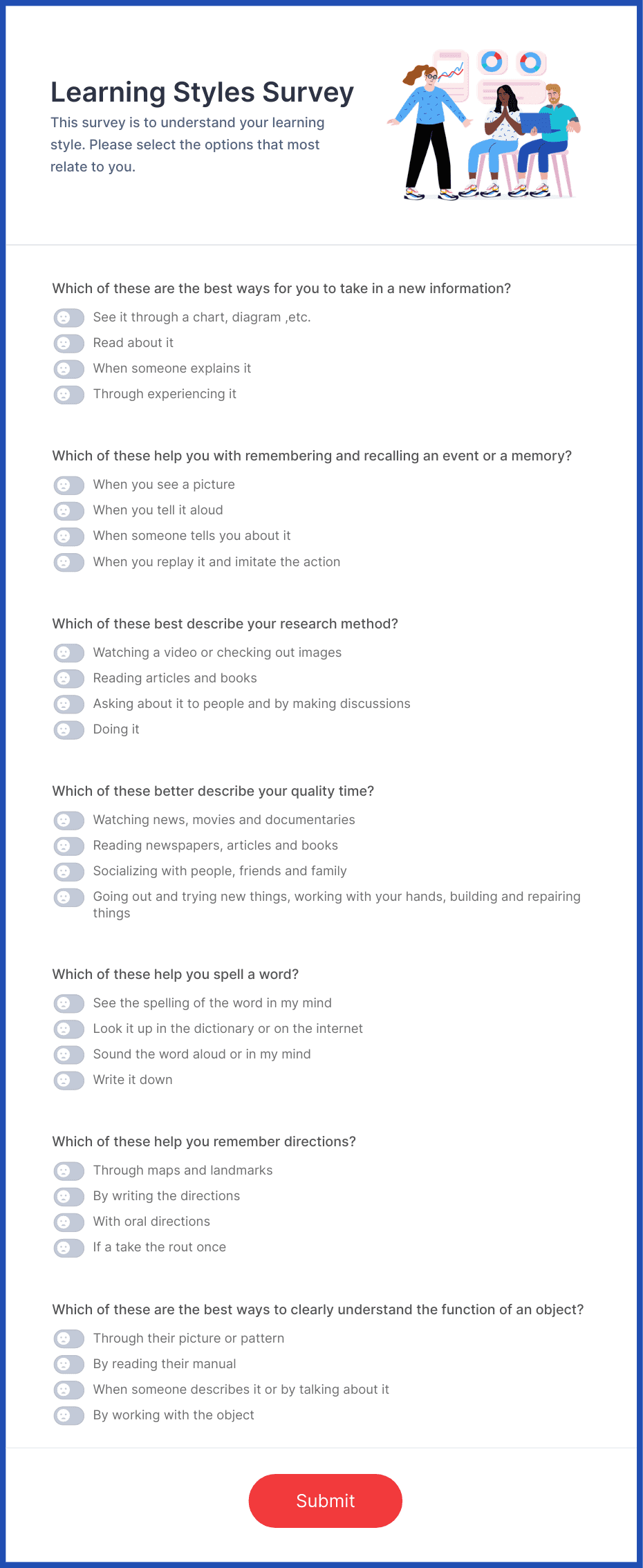 Learning Preferences Survey Form Template | Jotform