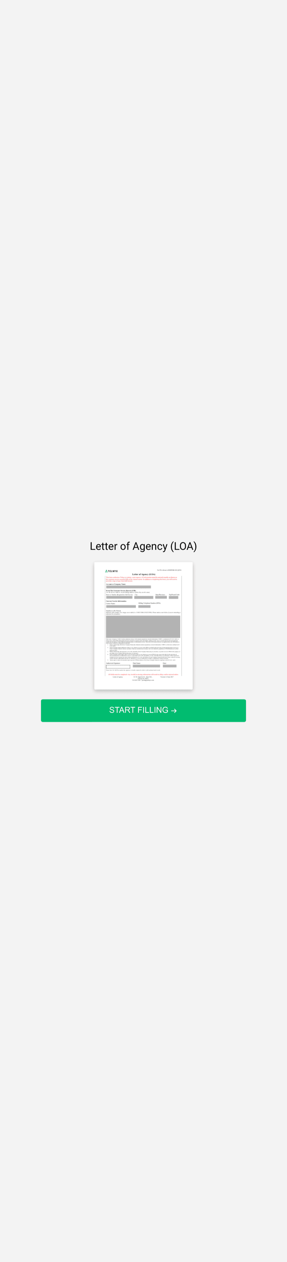 Letter of Agency (LOA) Form Template | Jotform