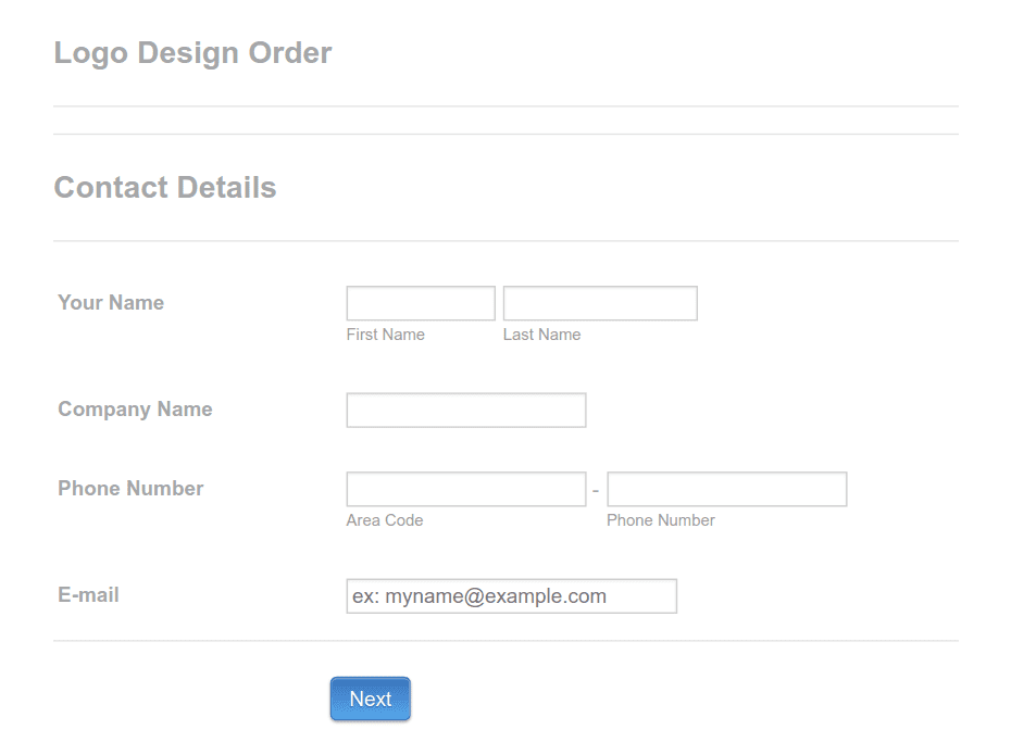 Logo Design Order Form Template | Jotform
