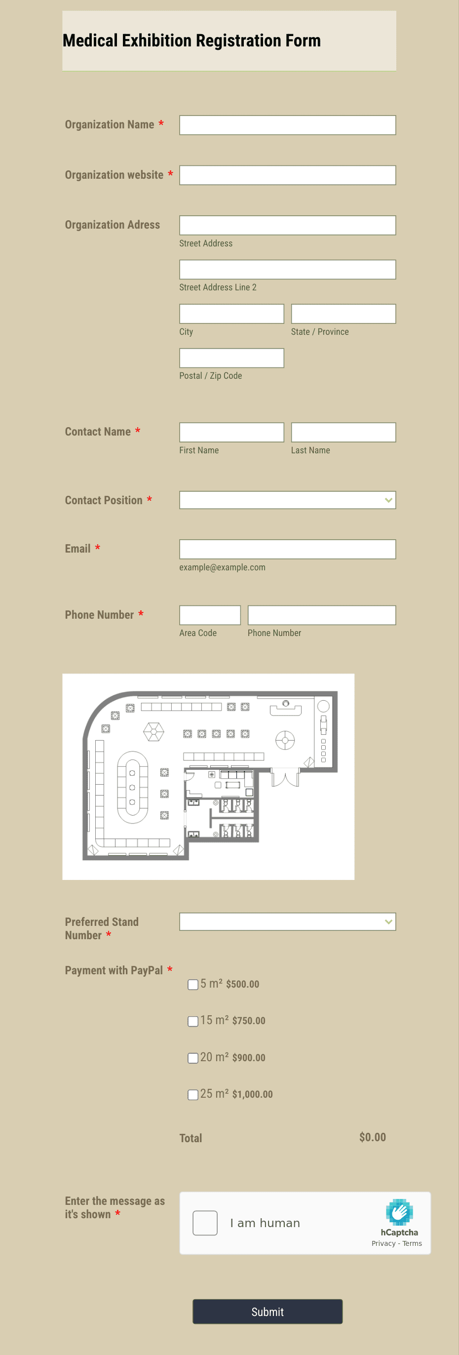 Medical Exhibition Registration Form Template | Jotform
