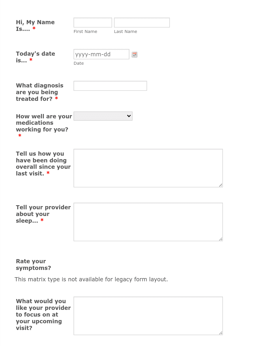 Medication Management Questionnaire Form Template | Jotform