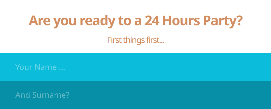 Multipage Party Time Form Template | Jotform