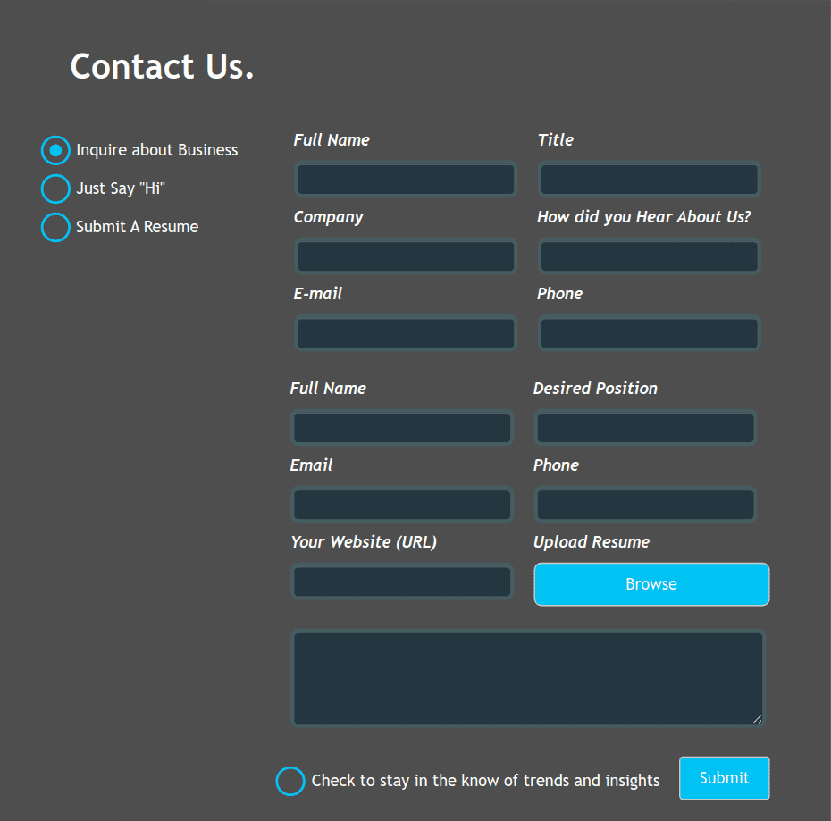 Multiple Contact Form Template | Jotform