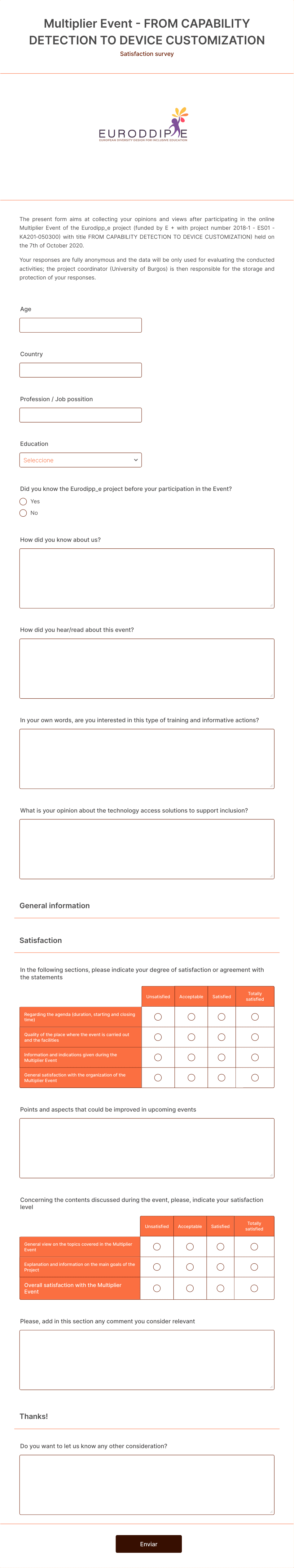 Multiplier Event Satisfaction Survey Form Template | Jotform