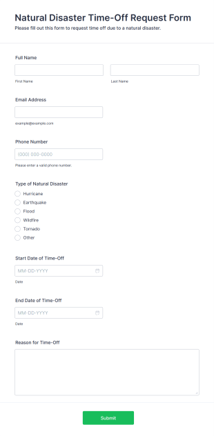 20+ Time Off Request Forms | Jotform