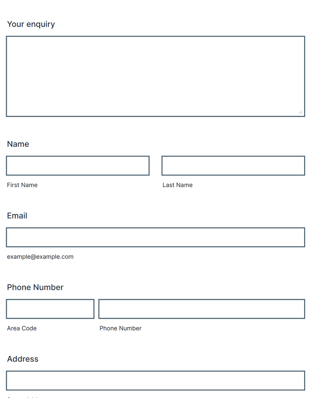 NHS Style Form Template | Jotform