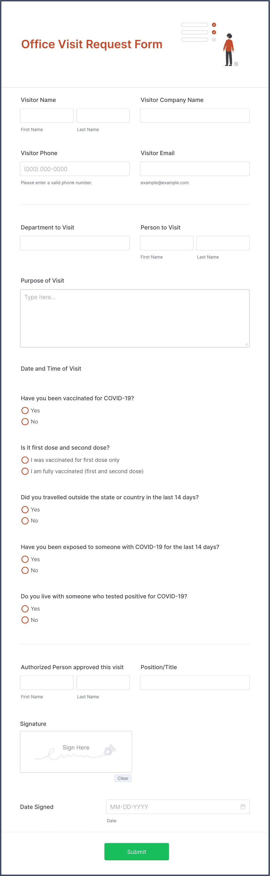 Office Visit Scheduling Form Template | Jotform