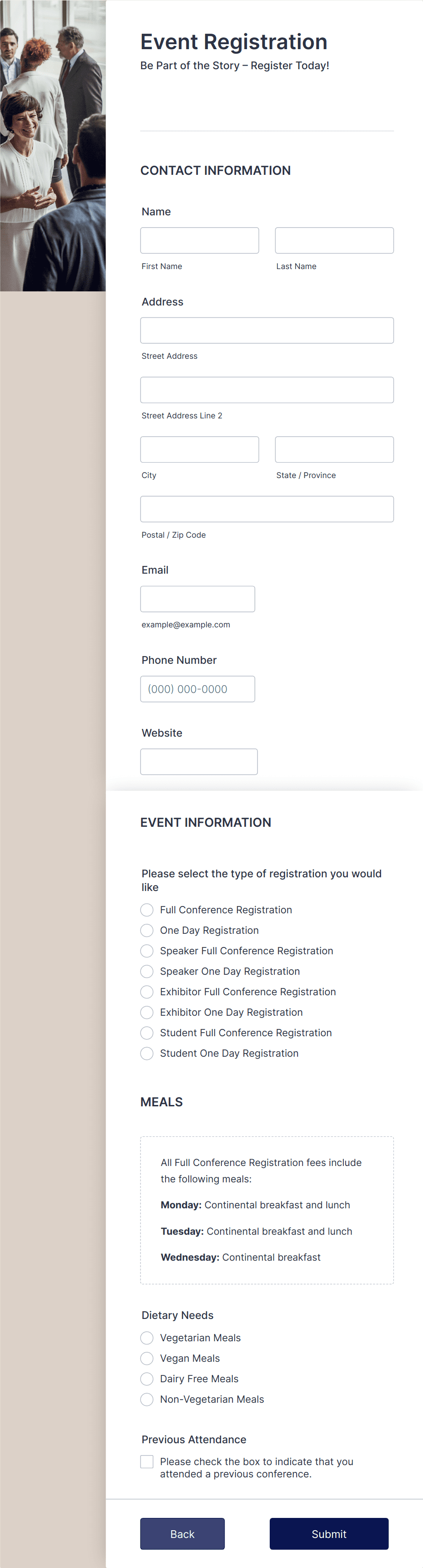 Online Event Registration Form Template | Jotform