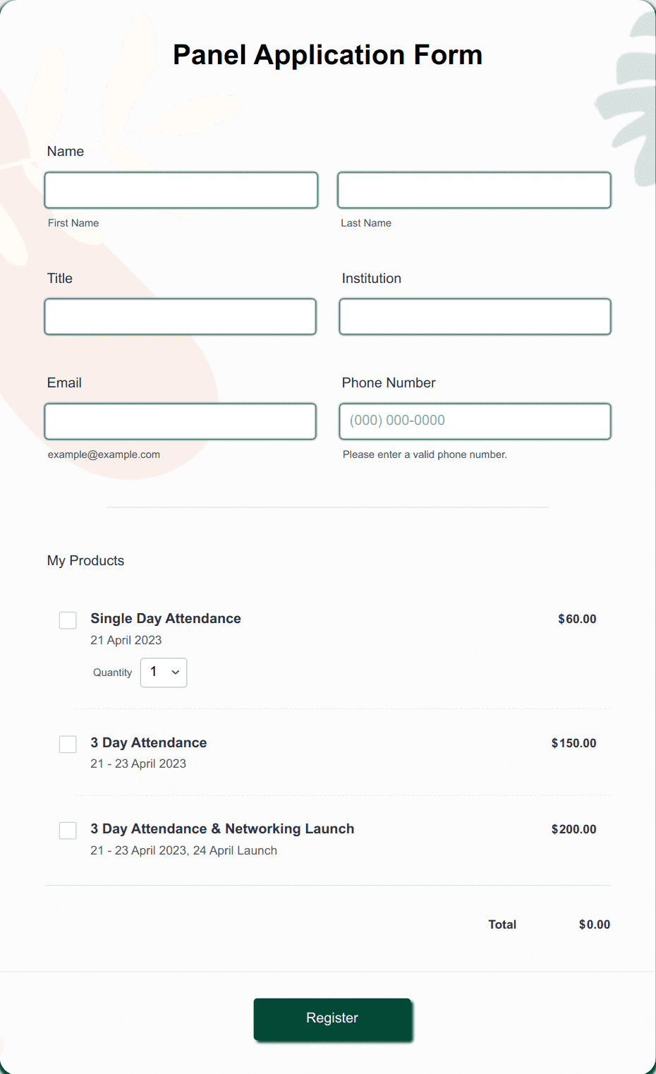 Panel Application Form Template | Jotform