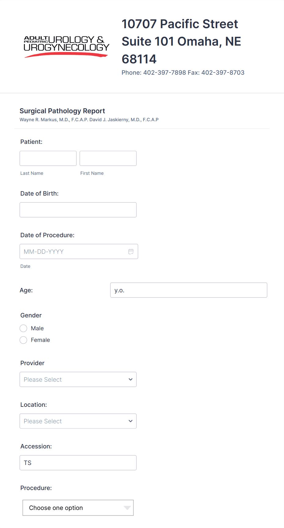 Pathology Template Form Template | Jotform