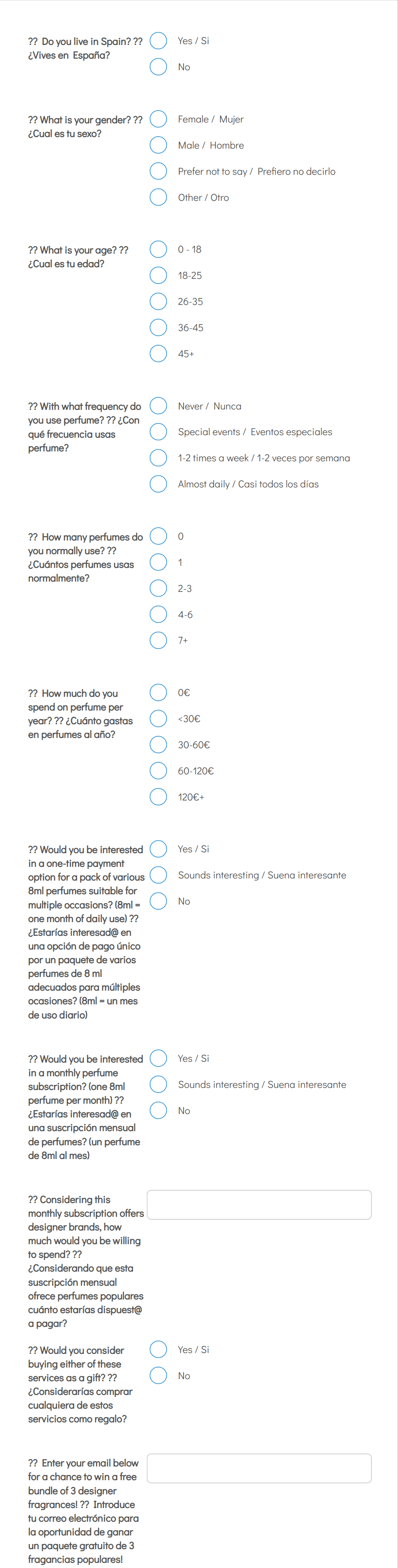 Perfume Box Form Template | Jotform