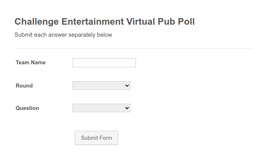 Poll Answer Slip Form Template | Jotform