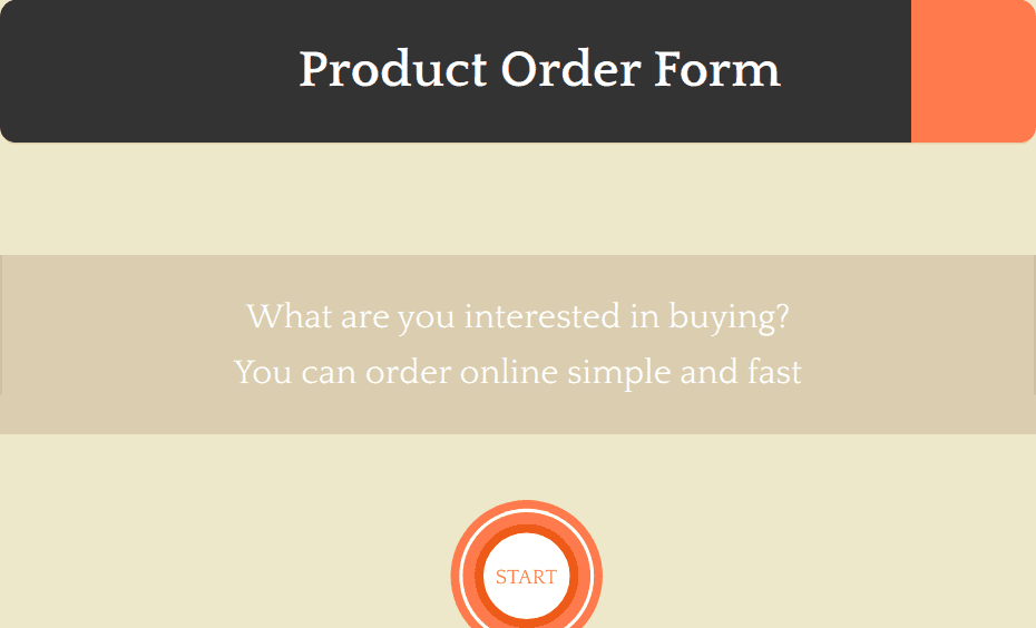 Product Order Form - Full Width and Responsive Form Template | Jotform