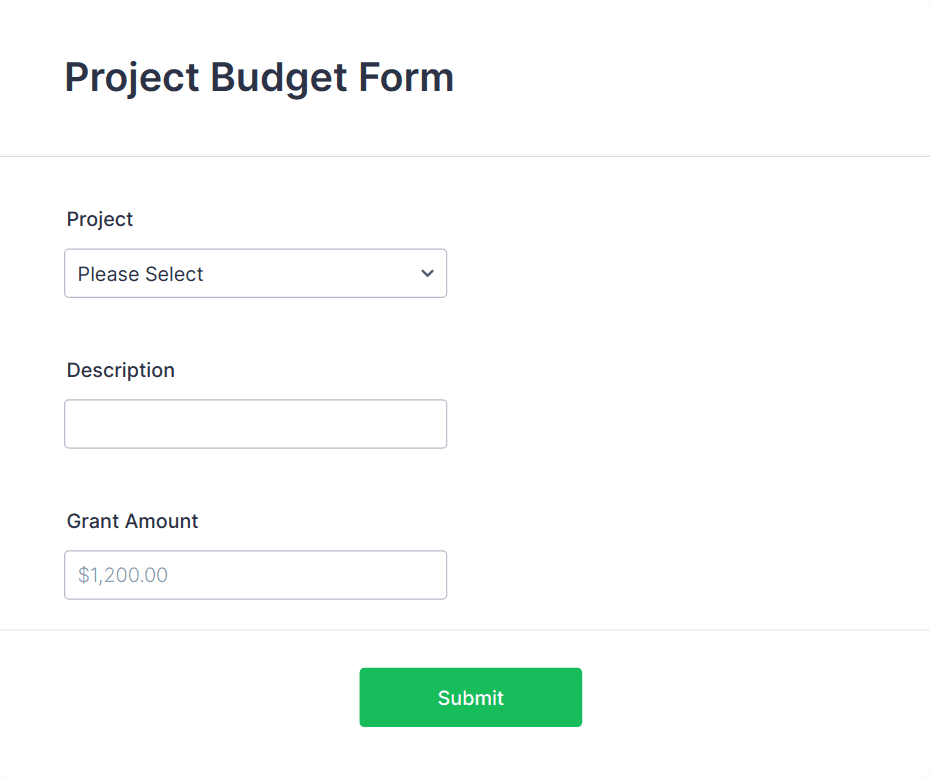 Project Budget Form Template | Jotform
