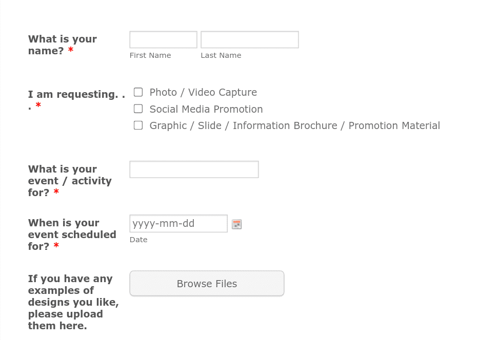 Promotion Material Request Form Template | Jotform