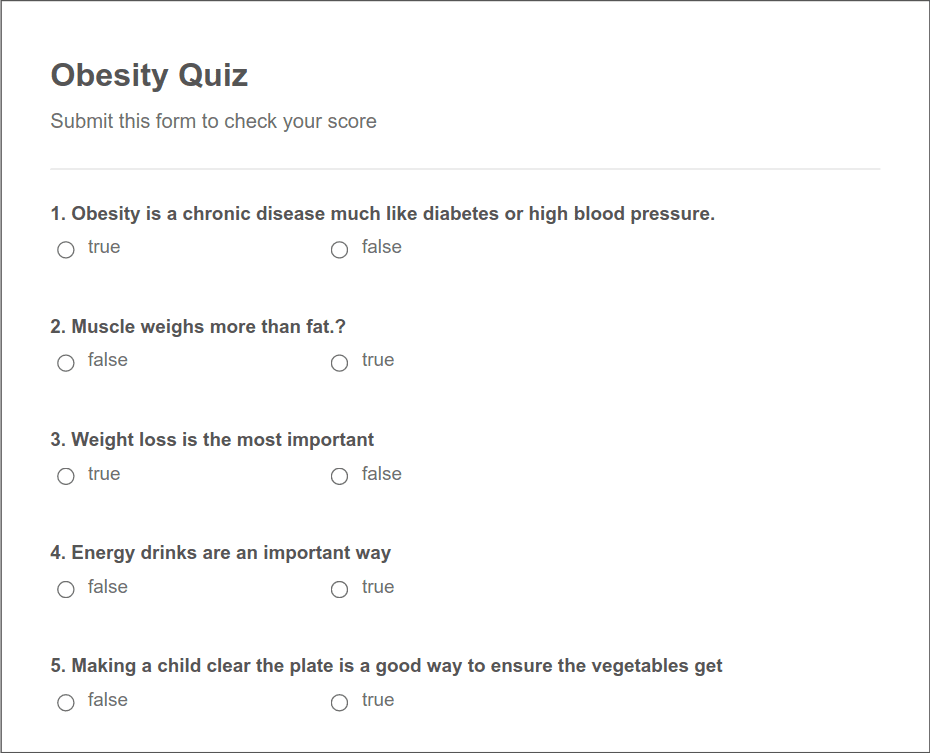 Quiz Time Form Template | Jotform
