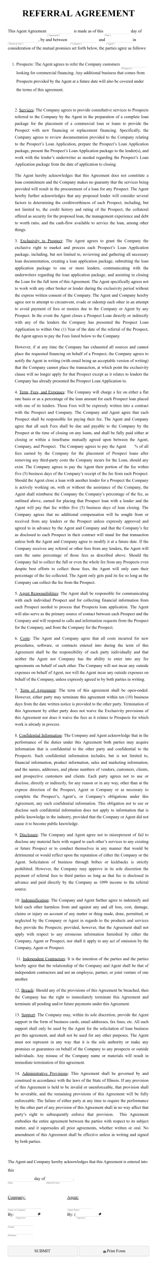 Social Services Referral Form Template | Jotform