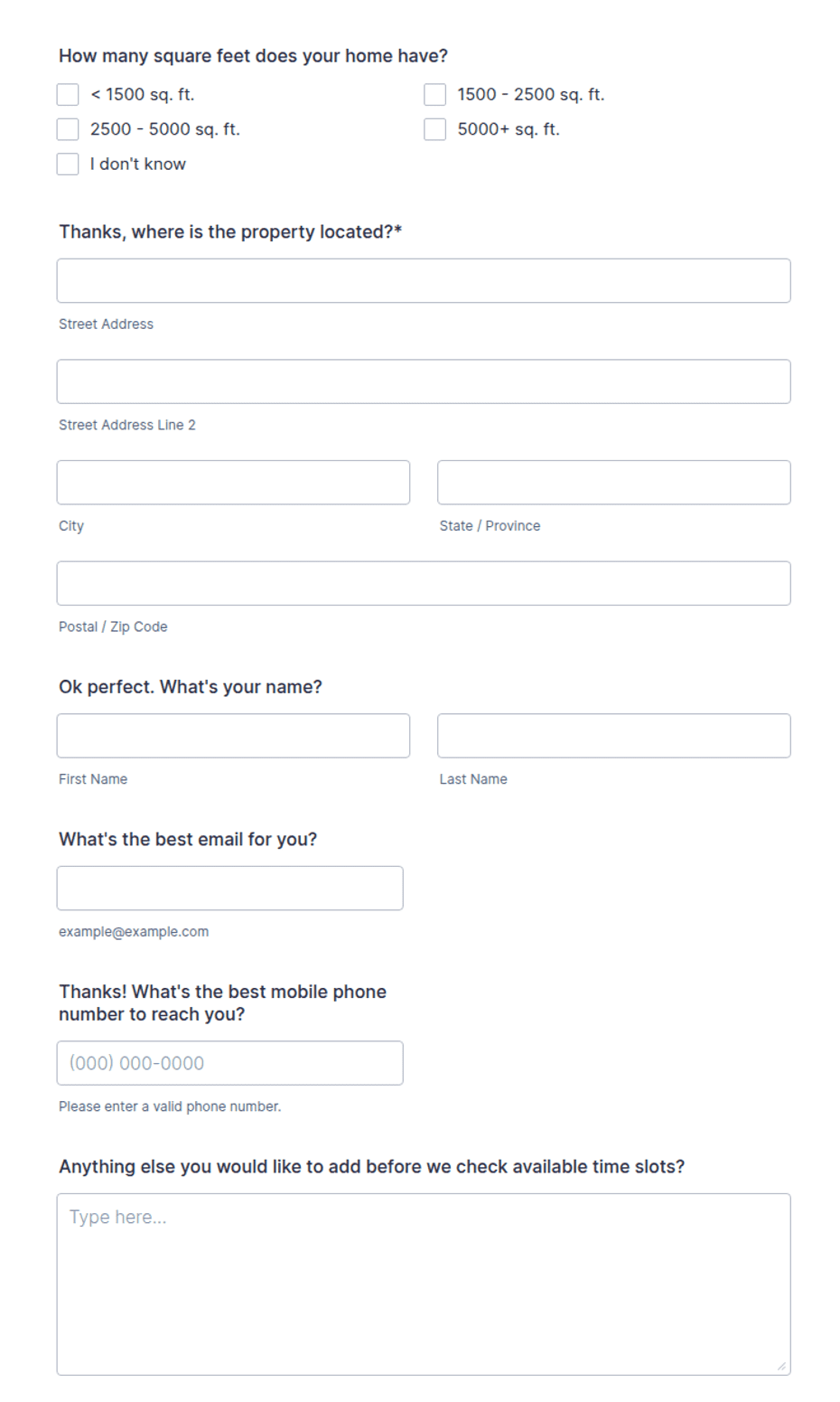 Roofing Survey Form (Latest) Form Template | Jotform