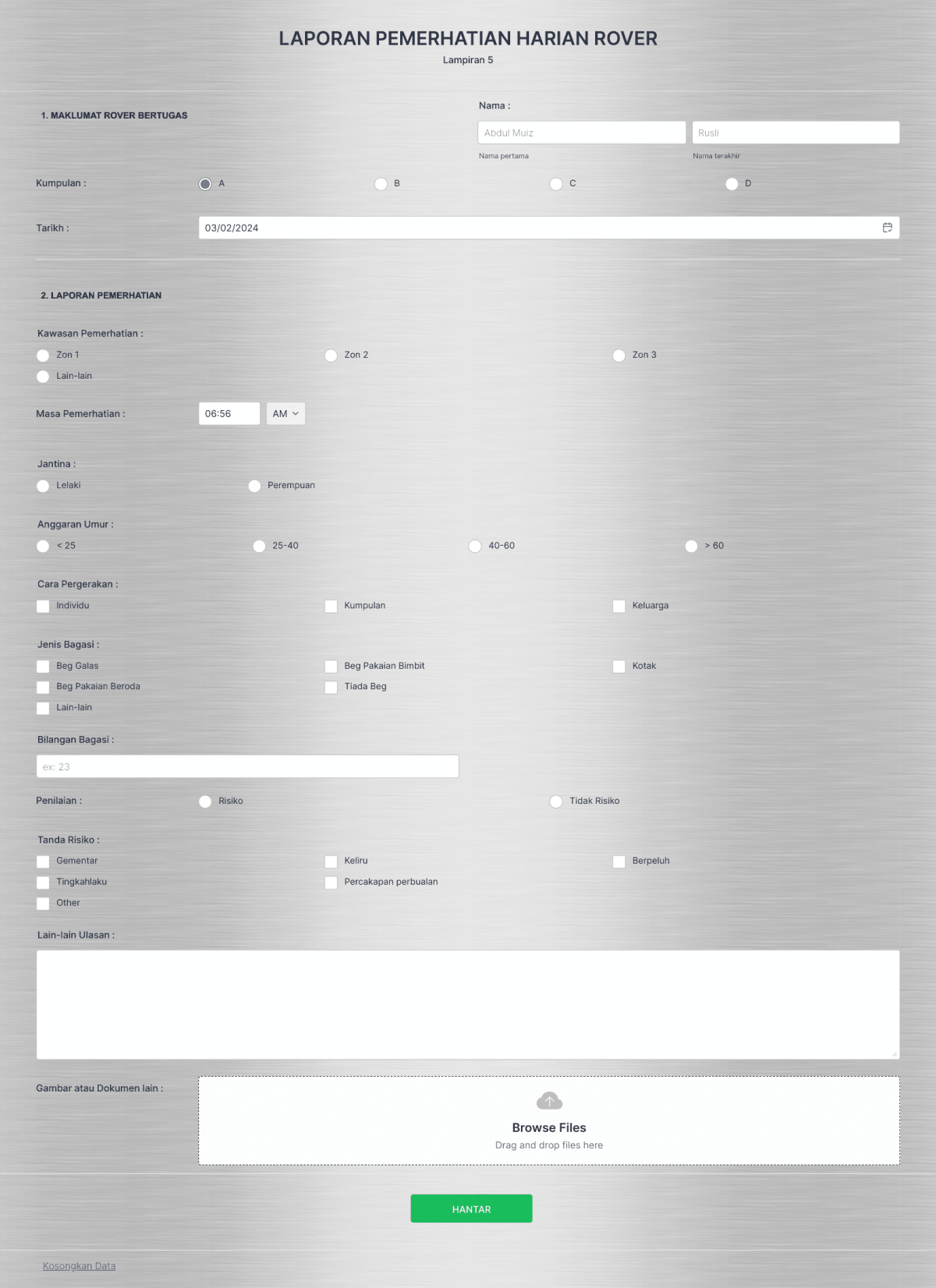 Rover Form Template | Jotform