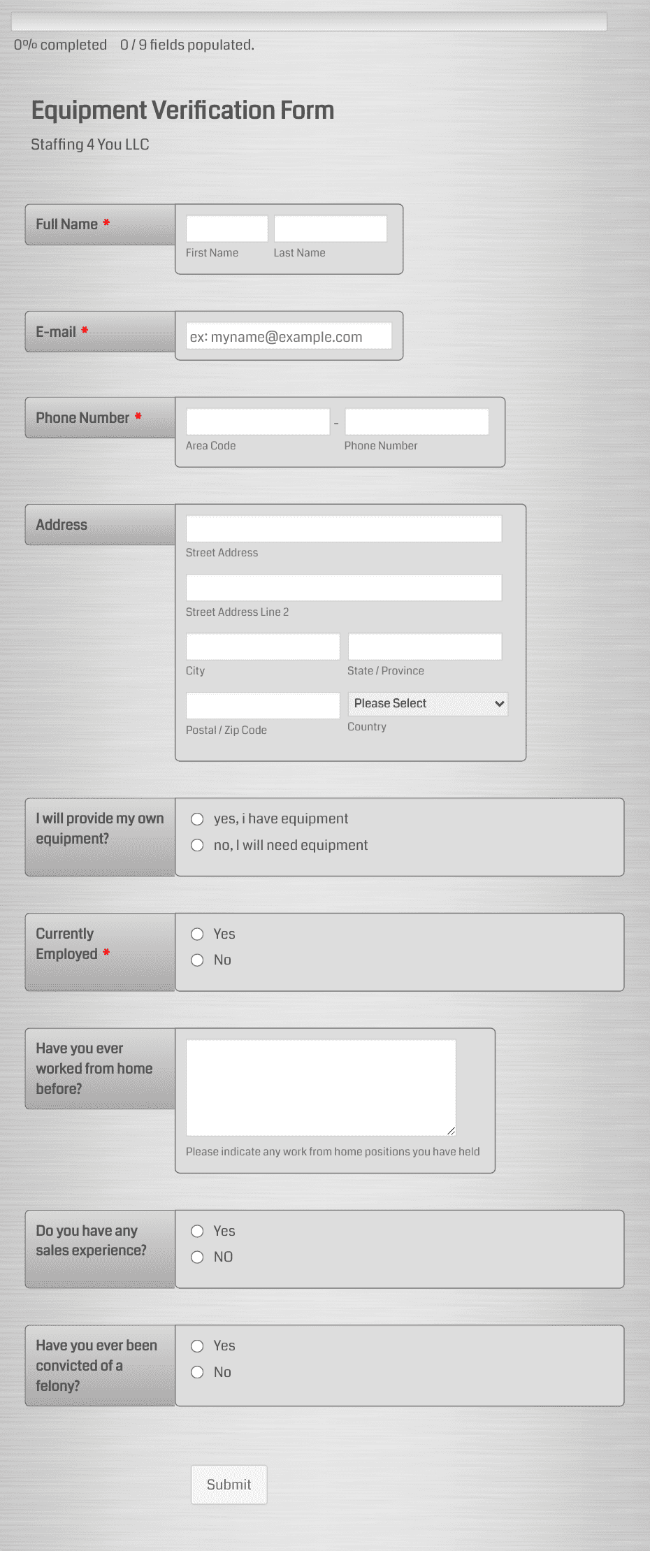 Sales Person Job Application Form Template | Jotform