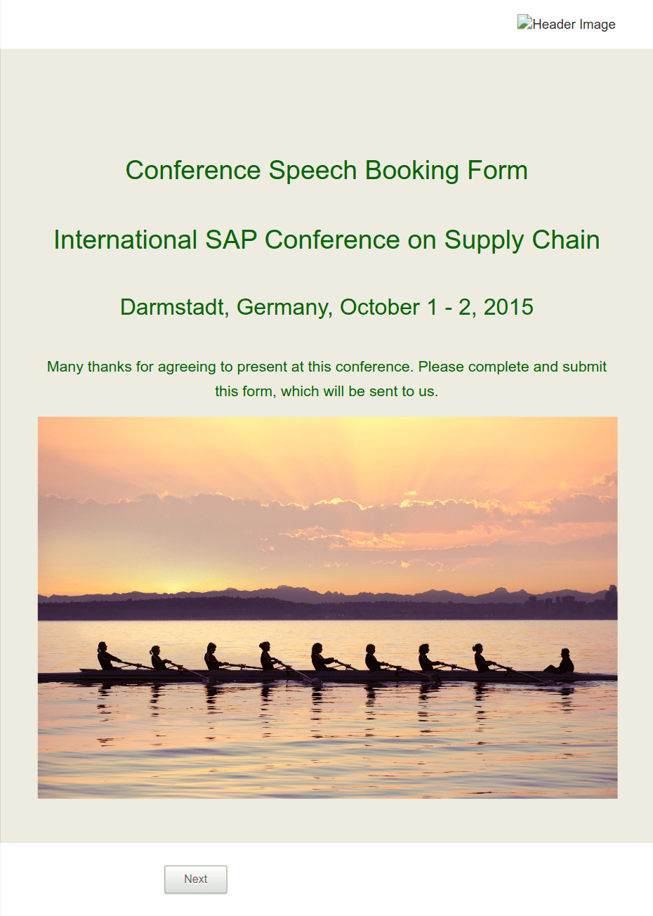 Speaker Booking Form Template | Jotform