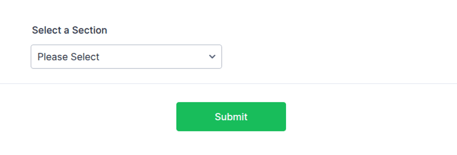 Section Selection Form Template | Jotform