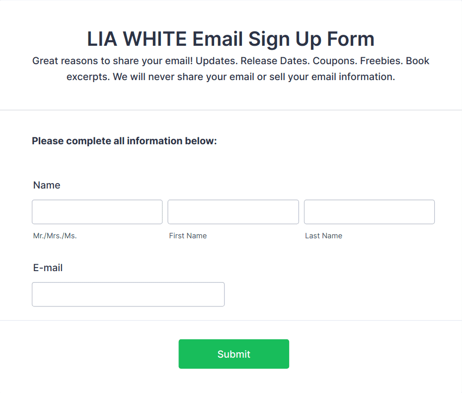 Simple Email Capture Form Template | Jotform