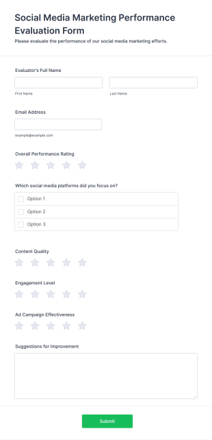 Create Free Social Media Marketing Forms - Social Media Marketing Form ...