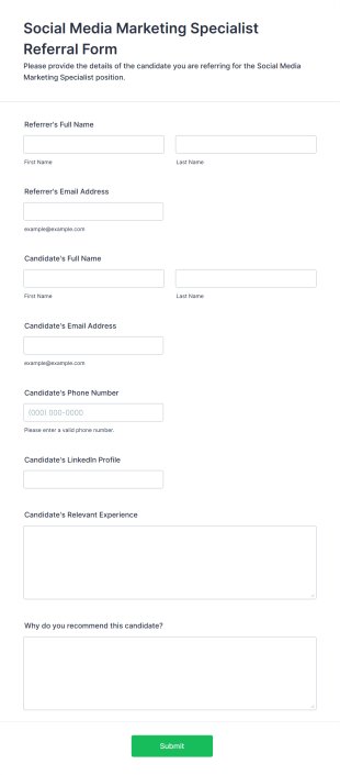 Create Free Social Media Marketing Forms - Social Media Marketing Form ...