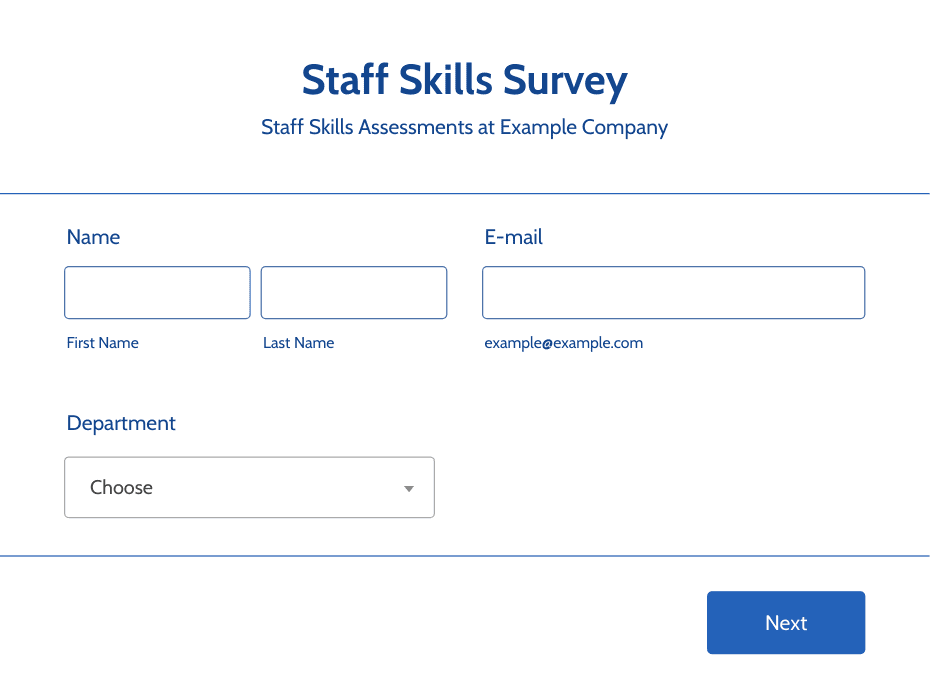 Staff Skills Survey Form Template | Jotform
