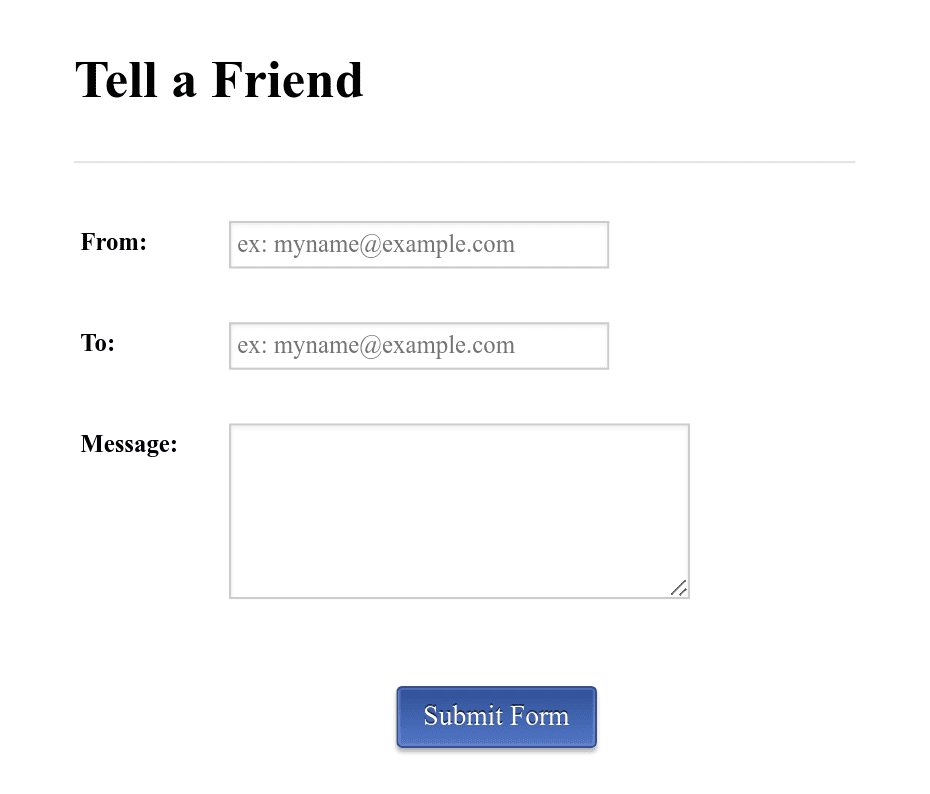 Tell a Friend Form Template | Jotform