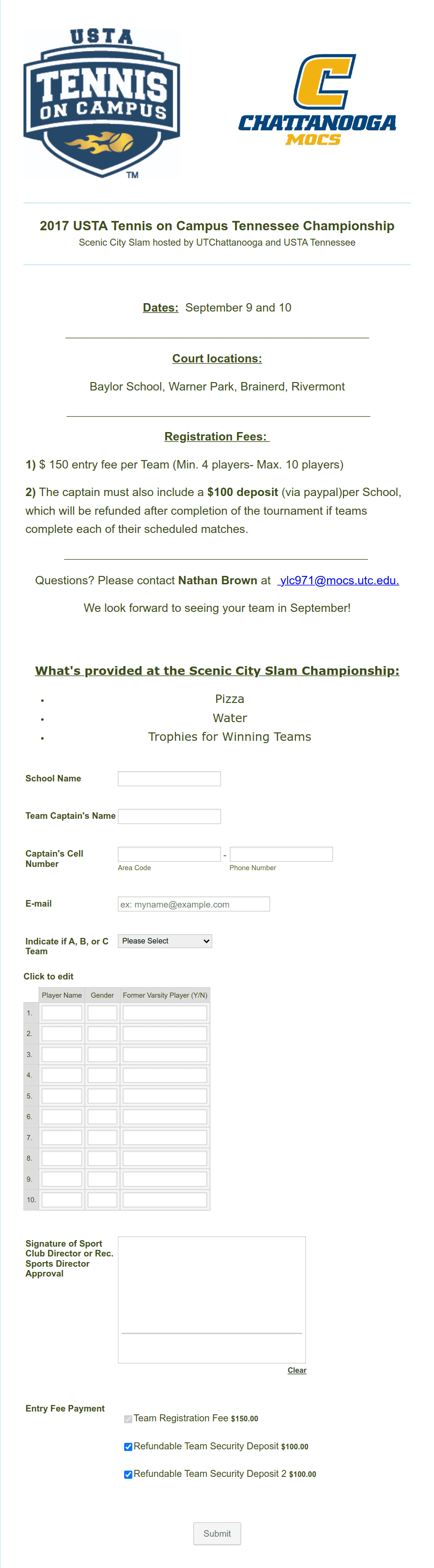 Sports Event Registration Form Template | Jotform