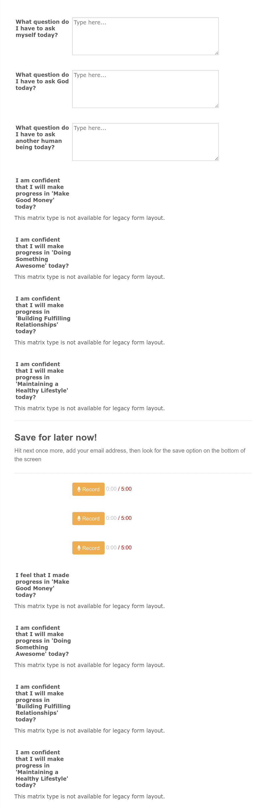 Wake Up & Do Me Form Template | Jotform