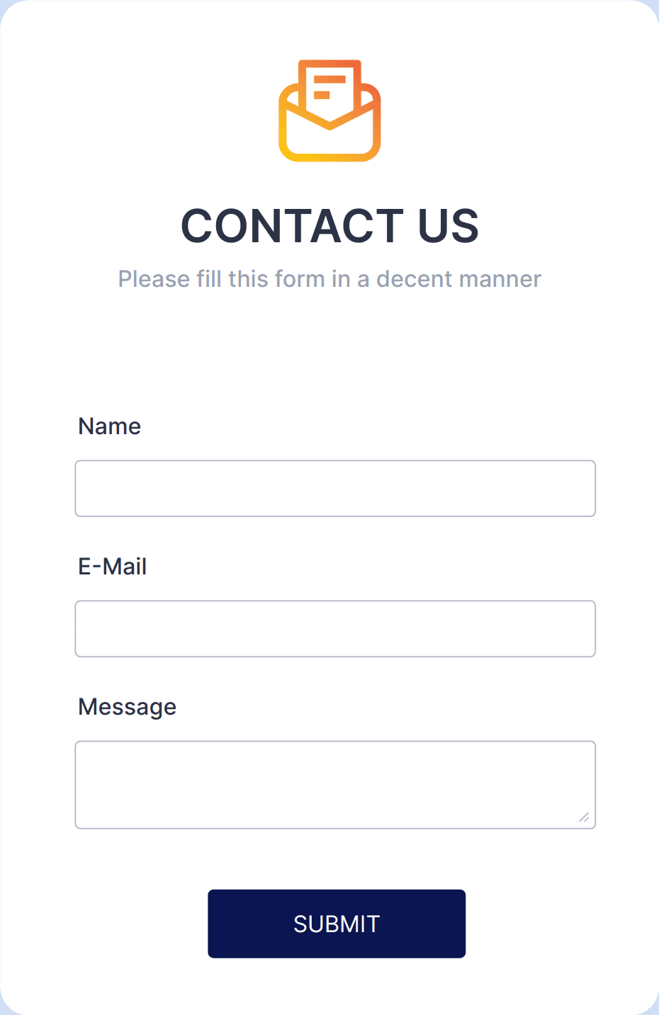 Web Contact Form Template | Jotform