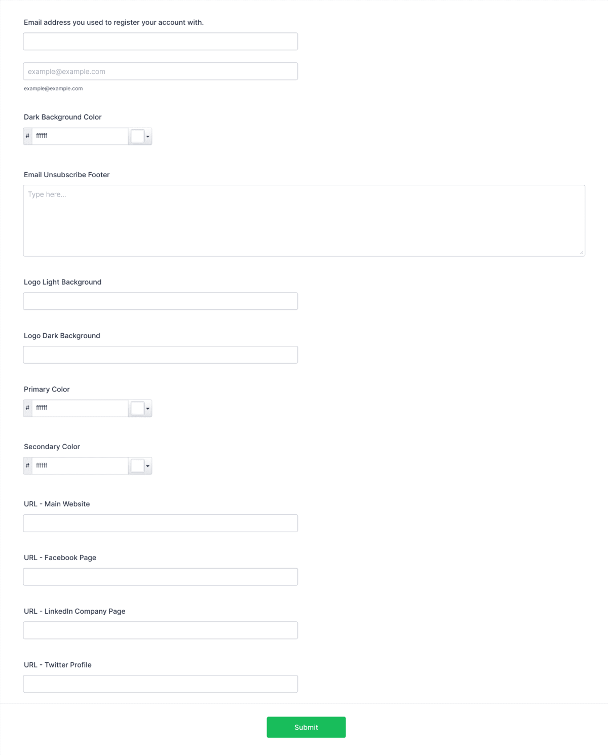 Webpage Customization Form Template | Jotform