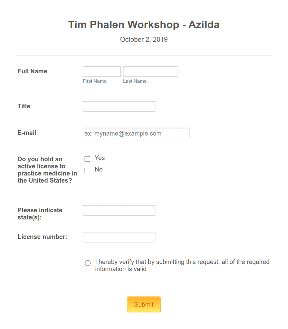 Workshop Sign-In Form Template | Jotform